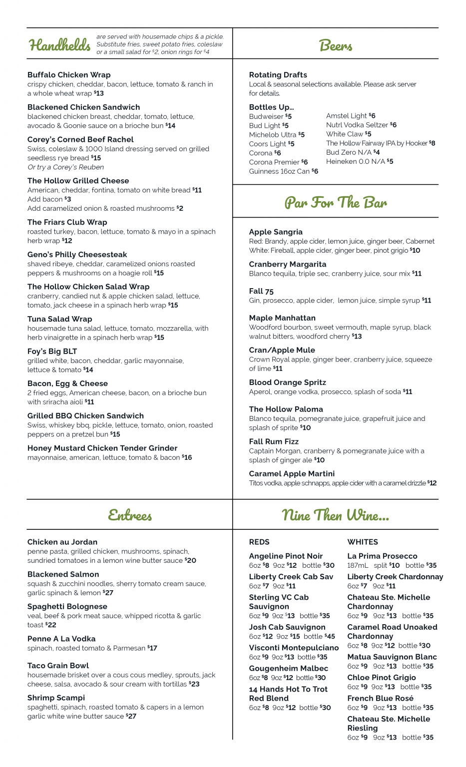 The Hollow at MCC – Manchester Country Club